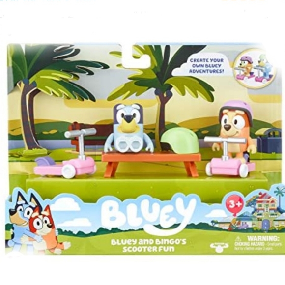 Bluey | Toys | Bluey Scooter Time Vehicle Bluey Bingo Articulated ...